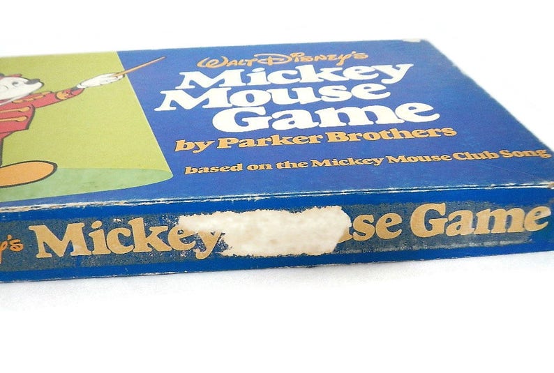Vintage Walt Disney Mickey Mouse Board Game Parker Brothers | Etsy