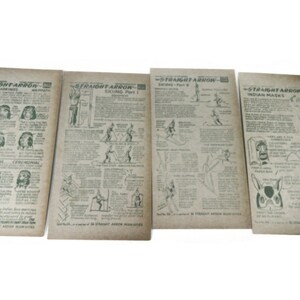 RARE Vintage Nabisco Shredded Wheat Straight Arrow Cards 1952, COMPLETE ...