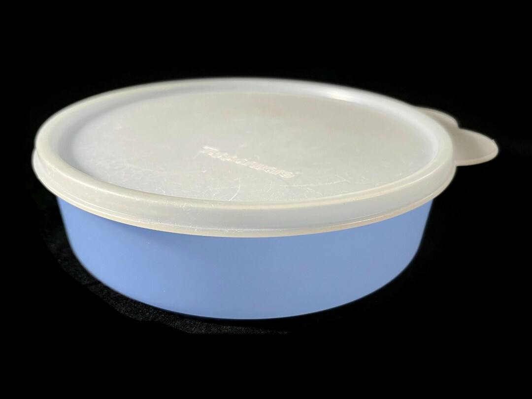 Vintage Tupperware Big Wonders Bowl & Lid - Blue, Sheer Ice, #1405 ...