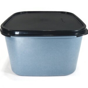 Vintage Tupperware Modular Mate Square 2 With Lid Gray, Grey, Black ...