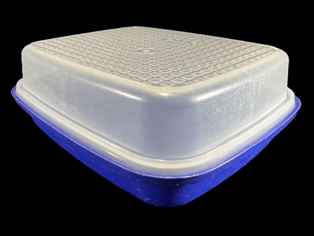 Vintage Tupperware Season Serve Container, Lid Blue, Sheer, 1294, 1295 ...