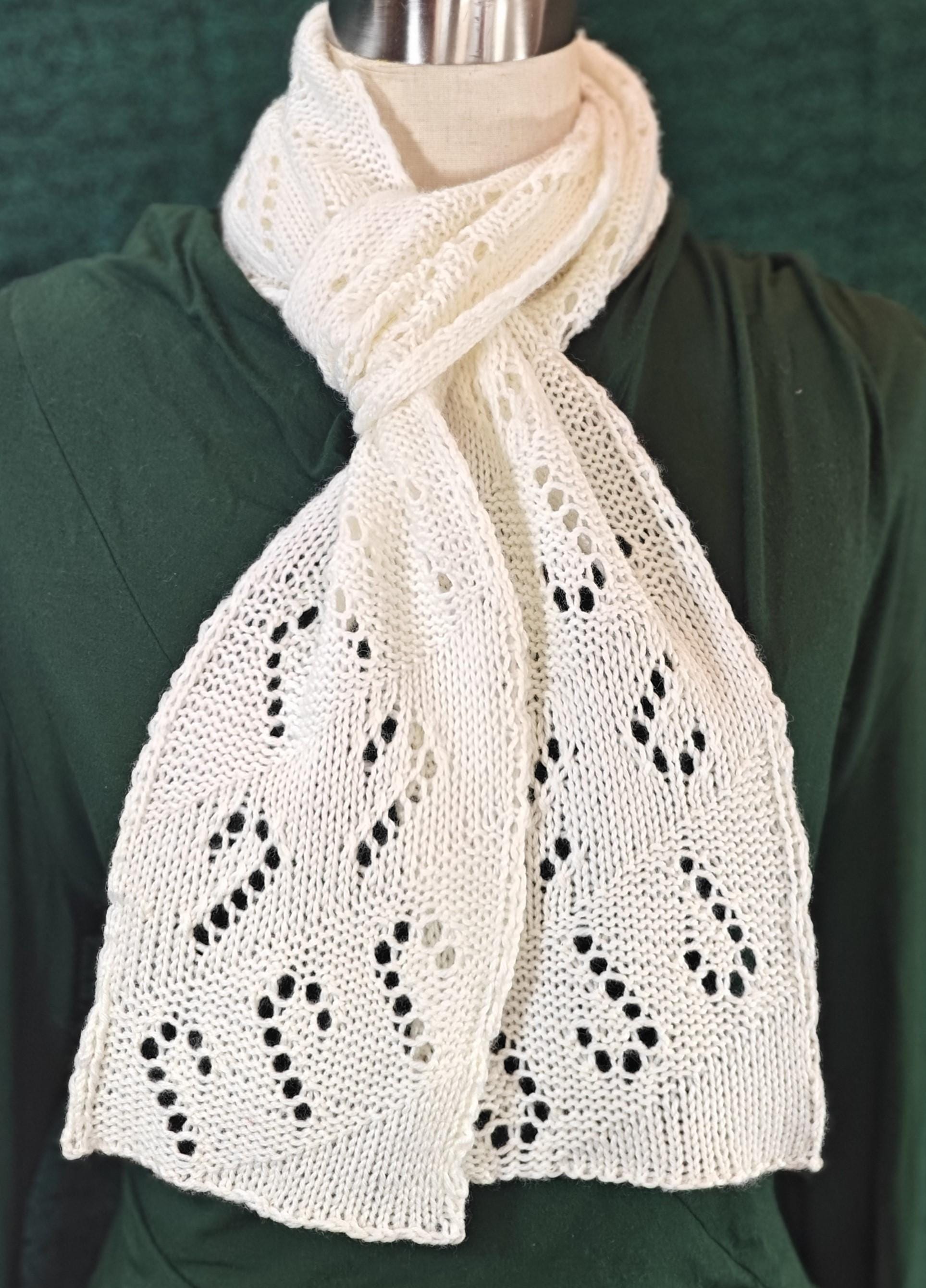 Candy Cane Scarf Knitting Pattern for Christmas, Xmas, Winter - Etsy