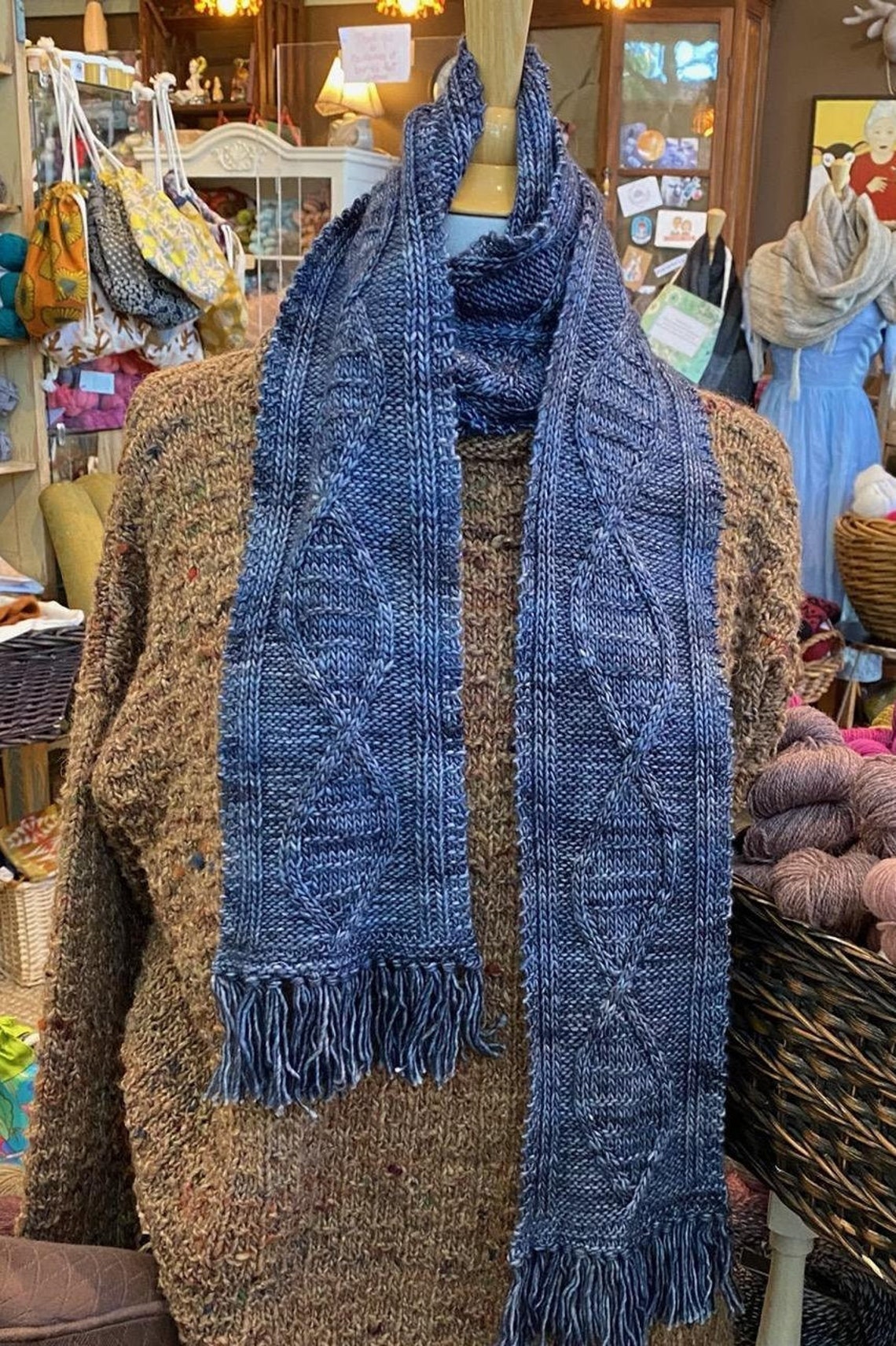 DNA Scarf Knitting Pattern - Etsy