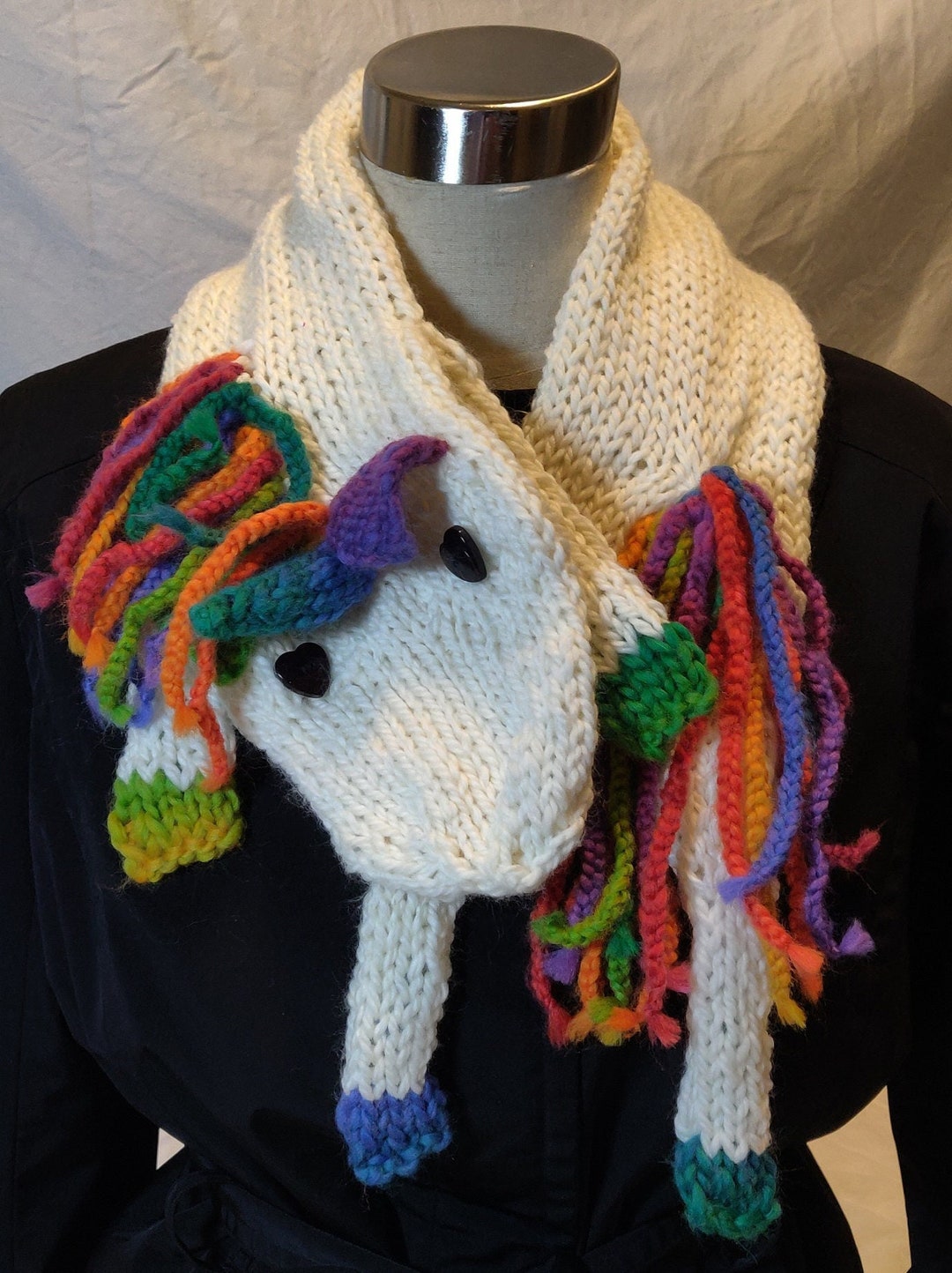 Unicorn Scarf Knitting Pattern - Etsy