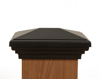4x4 Post Caps 3.5 Black New England Post Cap Made in USA With A 10 Year ...