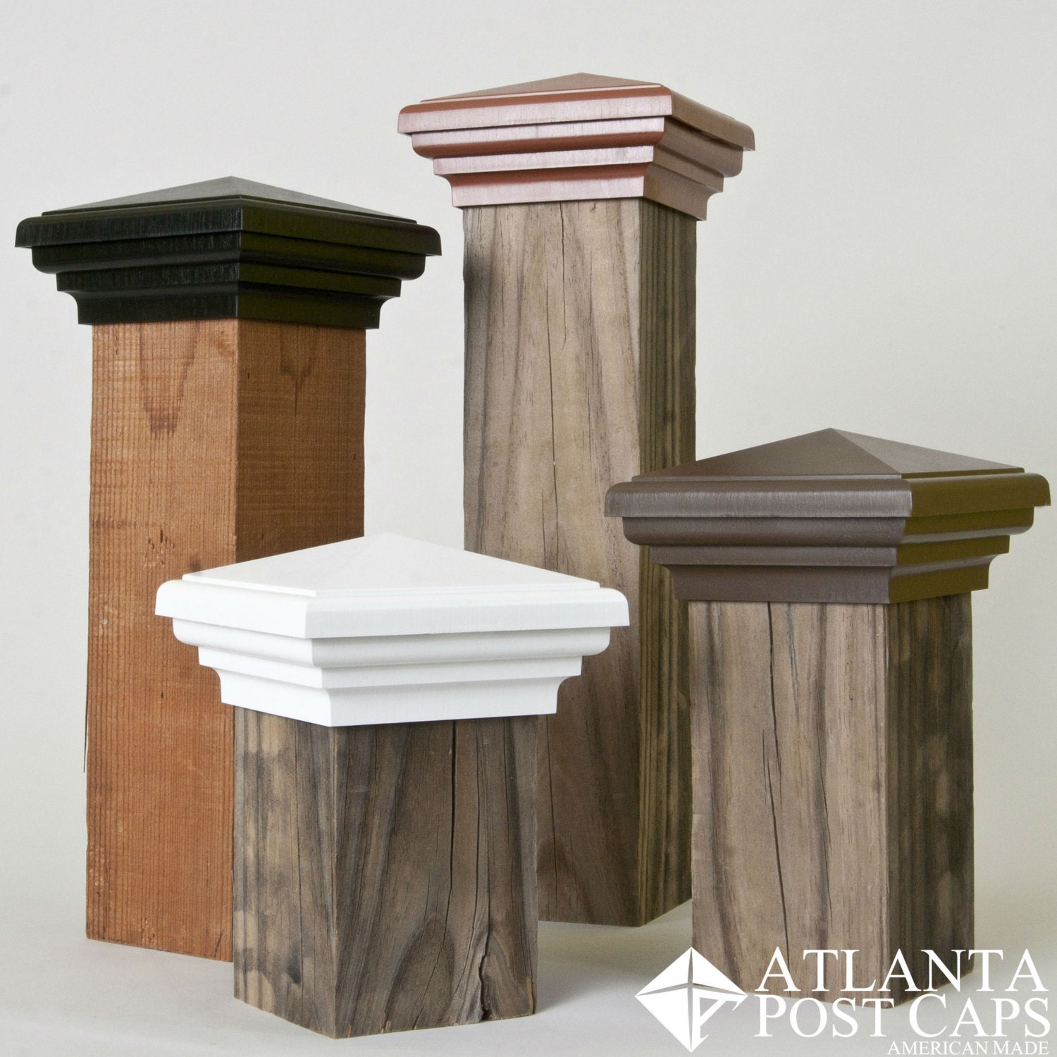 4x6 Post Caps 3.5x5.5 Black New England Fence Post Cap Made in USA With ...