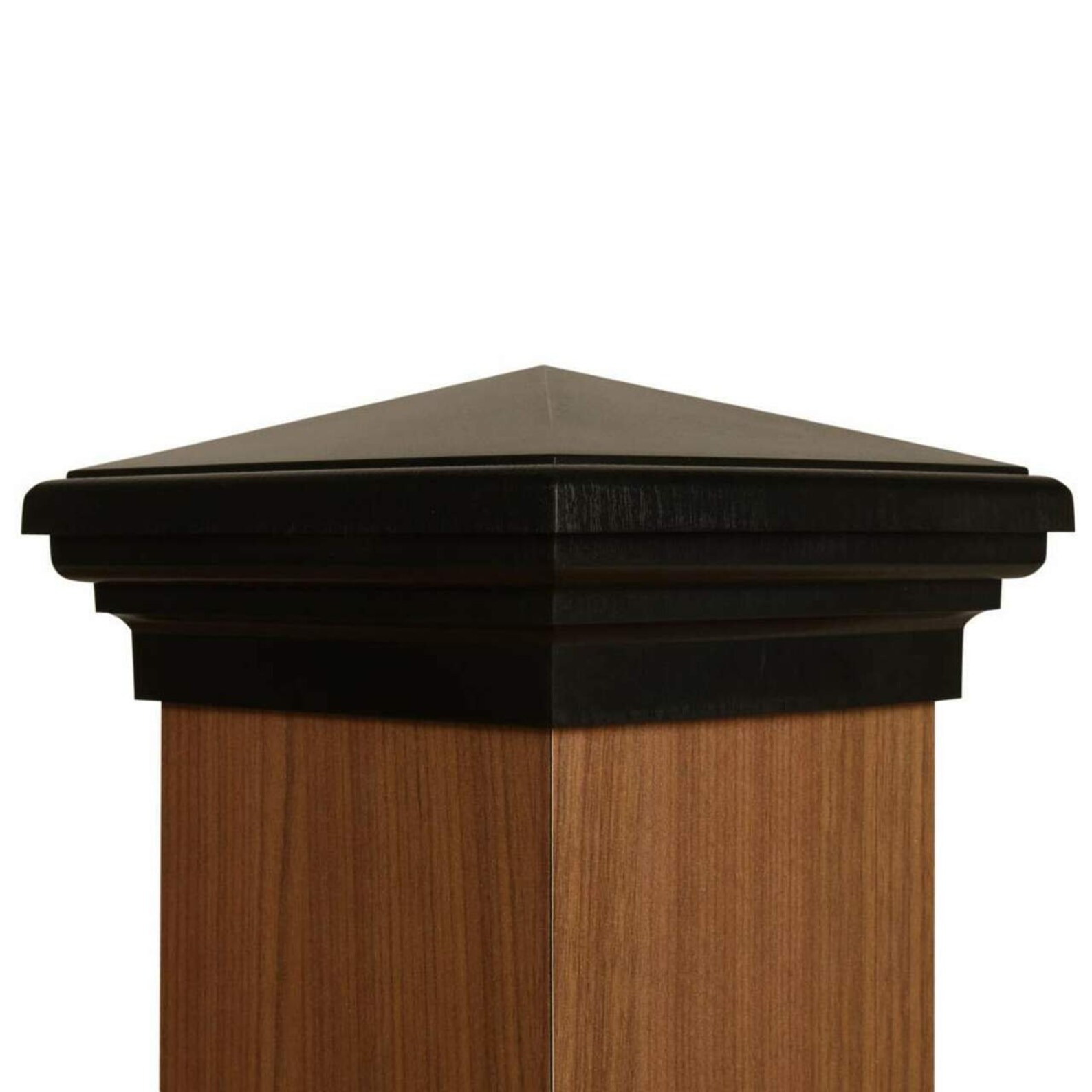 6x6 Post Cap 5.5 Black New England Pyramid Style Top Made in USA 10 ...