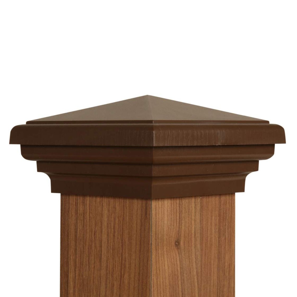 4x4 Post Caps 3.5 Brown New England Pyramid Post Cap Made in USA With A ...