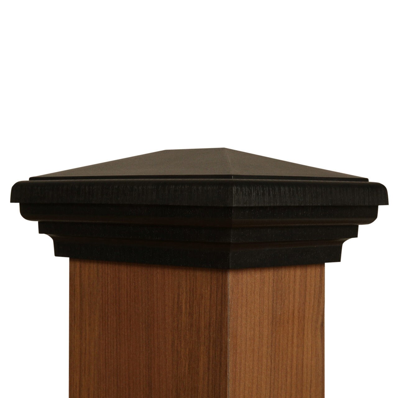 4x6 Post Caps 3.5x5.5 Black New England Fence Post Cap Made in USA With ...