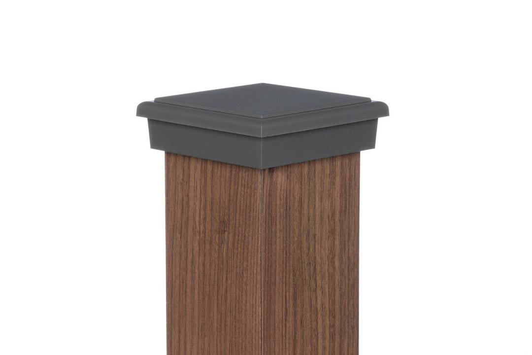 4x4 Post Cap 3.5 GRAY Slim Profile SNAP-CAP American Made With a 10 ...