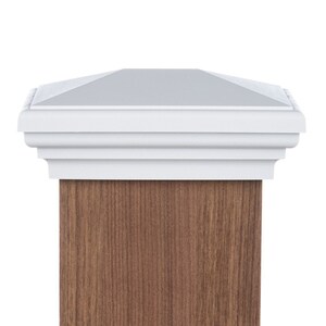 4x6 Post Caps 3.5x5.5 White New England Fence Post Cap Made in USA With ...