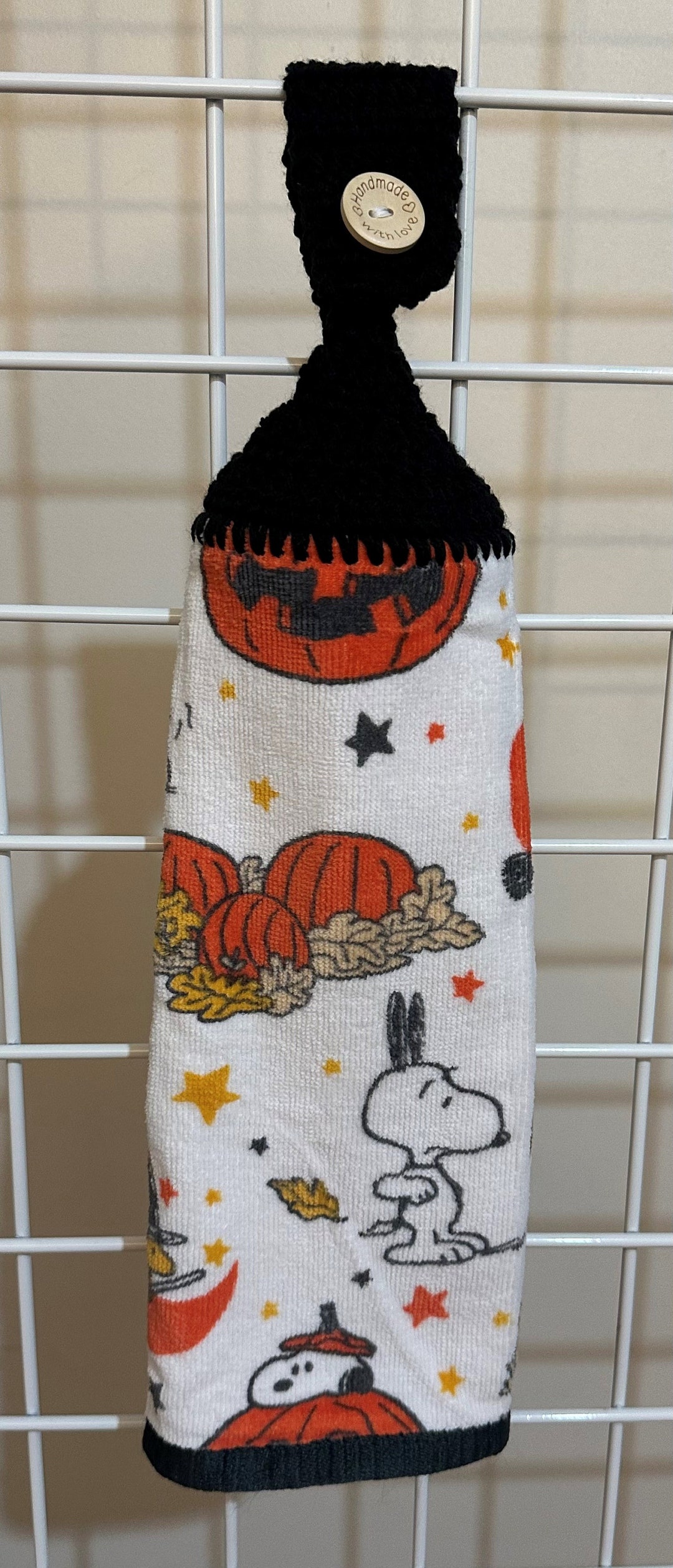 Snoopy Hanging Crochet Kitchen Towels - Etsy