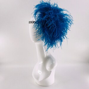 Burlesque Blue Feather Headpiece - Etsy