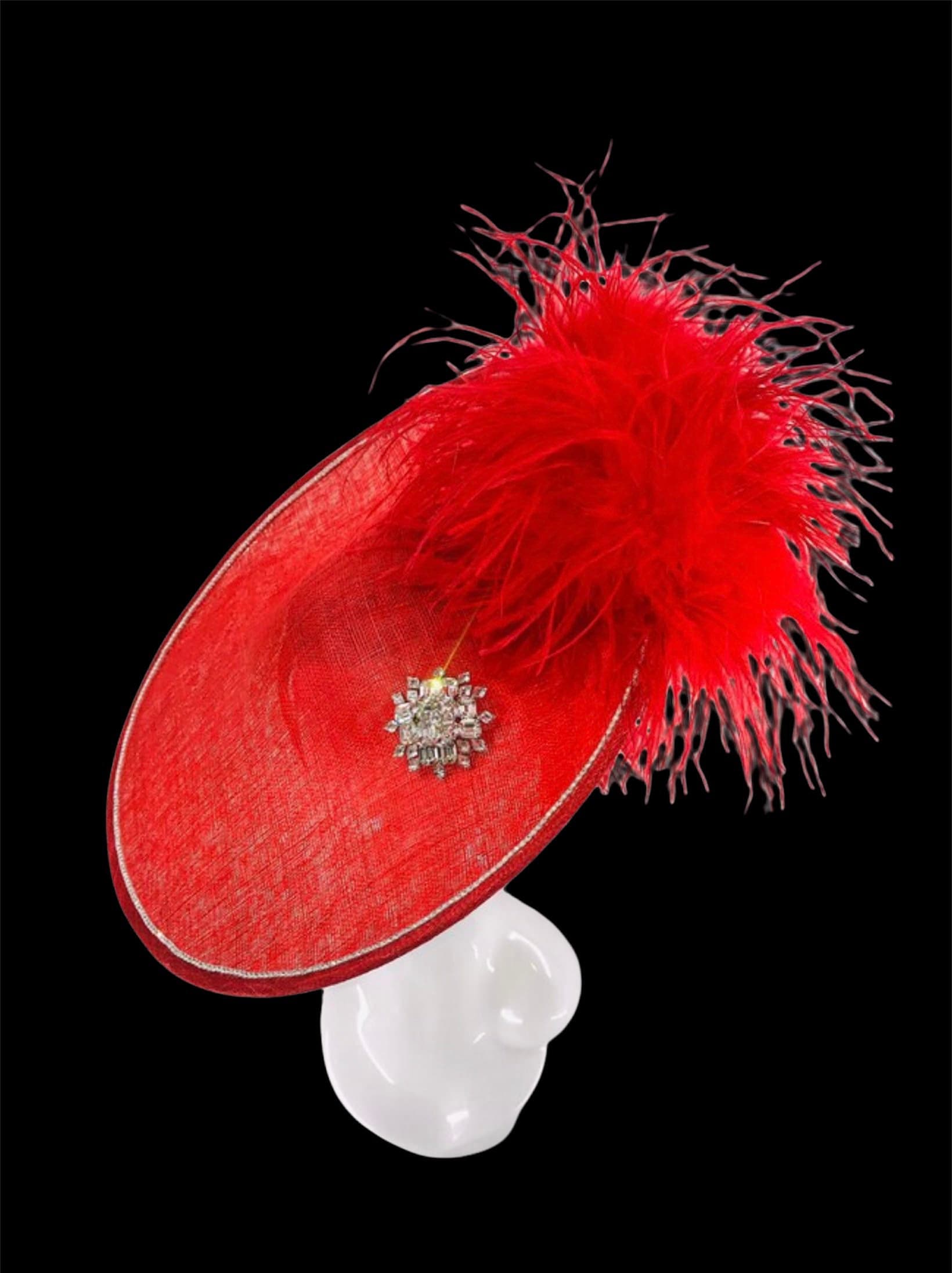 Big Red Kentucky Derby Hat - Etsy