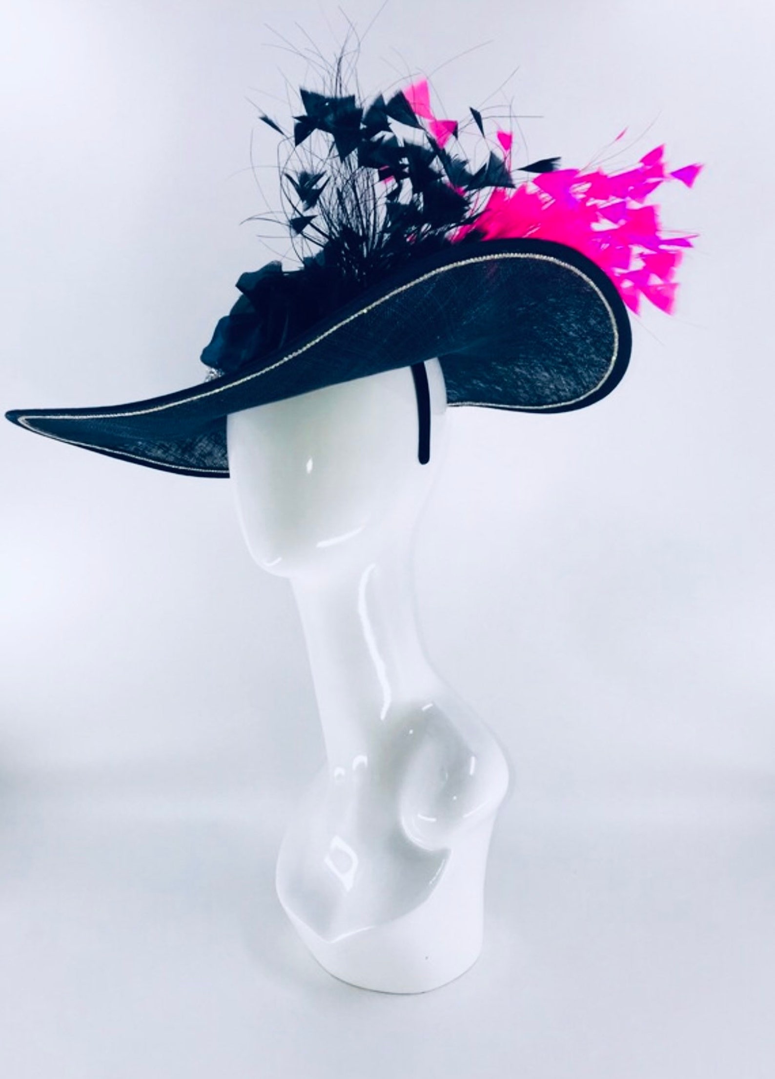Navy Blue Crystal Fascinator. - Etsy