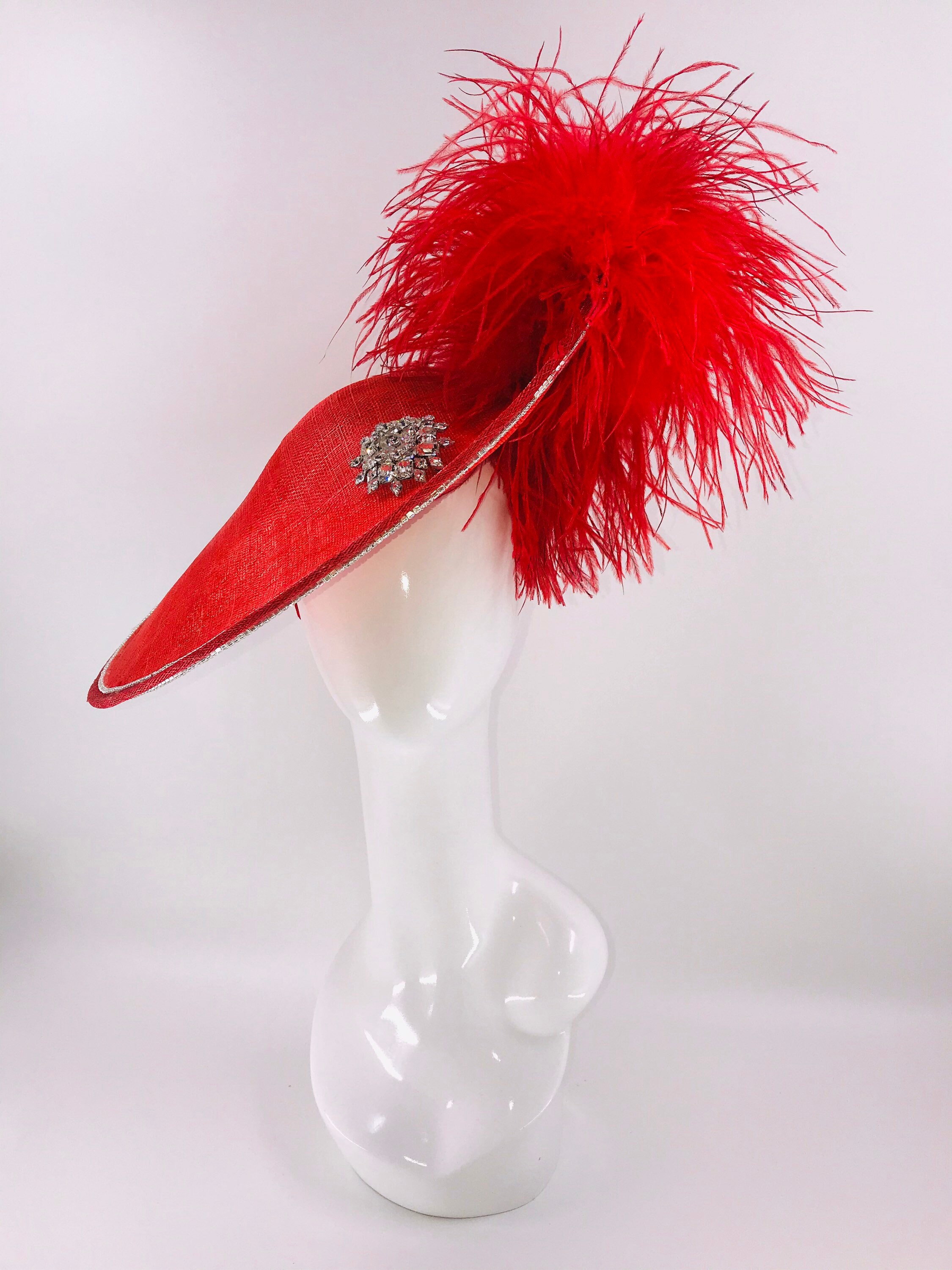 Big Red Kentucky Derby Hat | Etsy