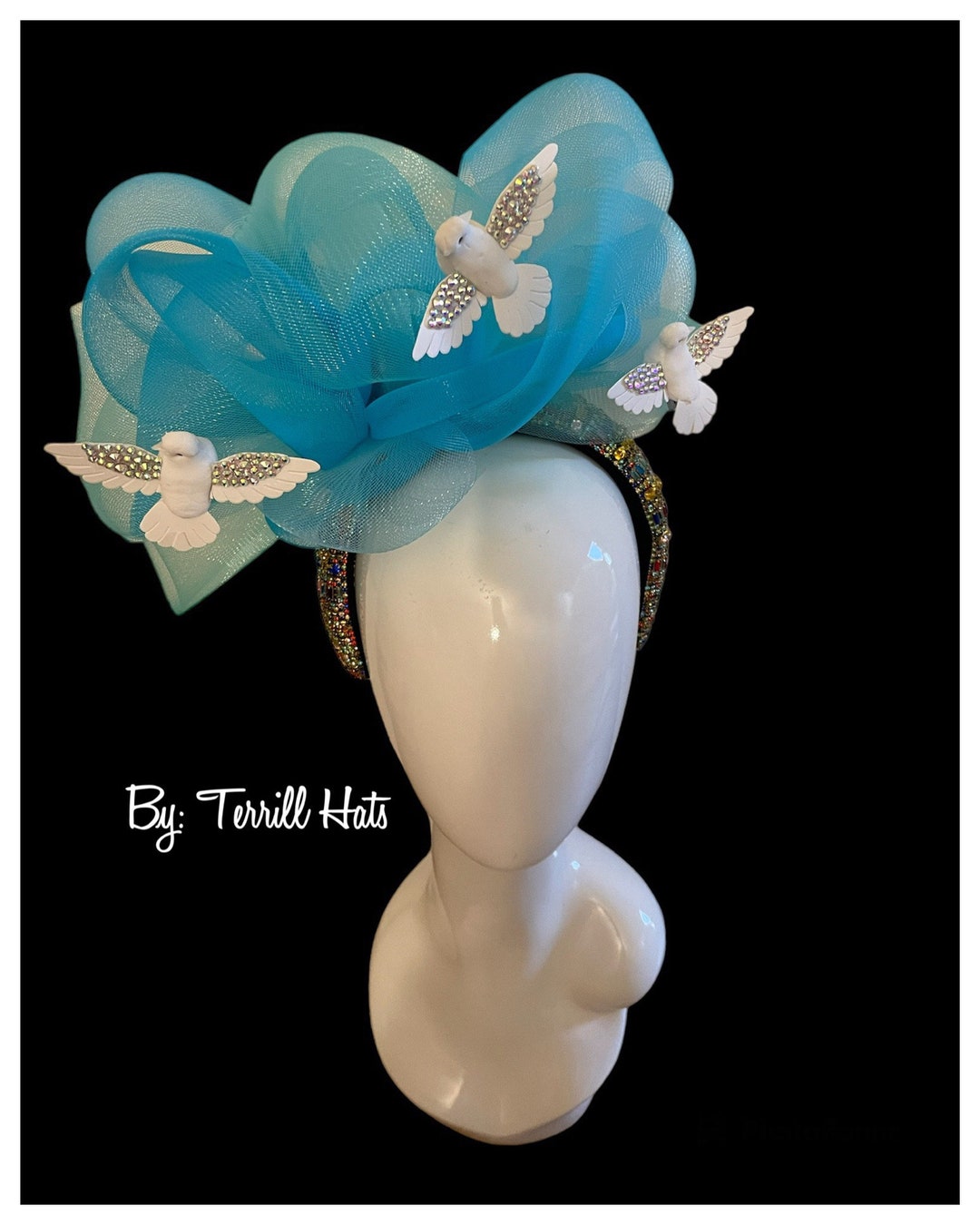 Blue Bird Crystal Fascinator - Etsy