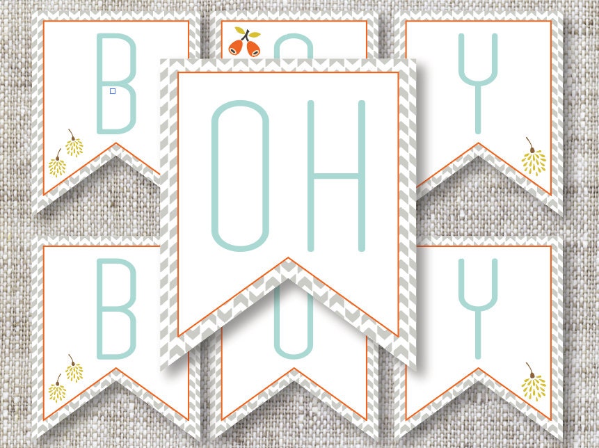 Custom Woodland Animals Mix and Match Banner With Fun Retro Patterns ...