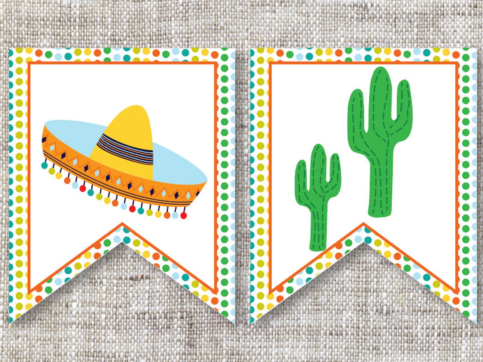 Custom Fiesta Flag Banner | Mexican Fiesta Flag Party Banner With ...