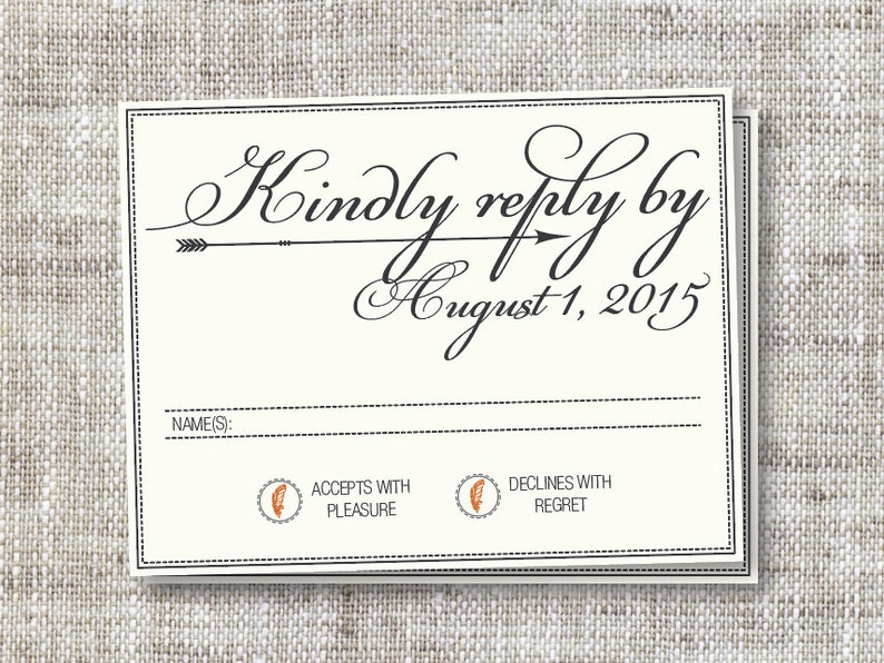 Customizable Bohemian Wedding Invitation With Feather and Arrow ...