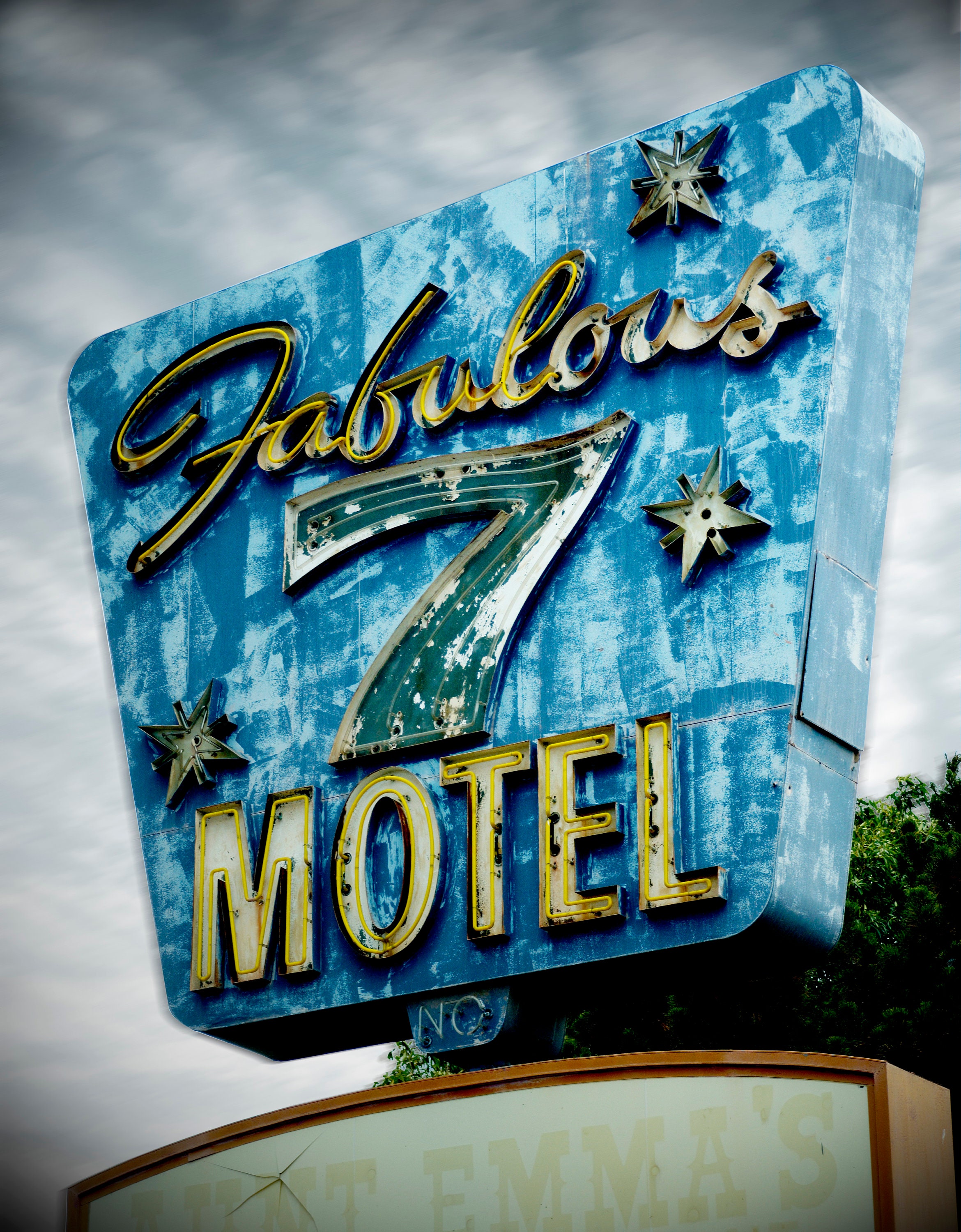 Fabulous 7 Motel Retro Roadside Motel Vintage Neon Sign - Etsy