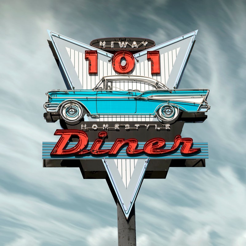 Vintage Diner Sign - Etsy