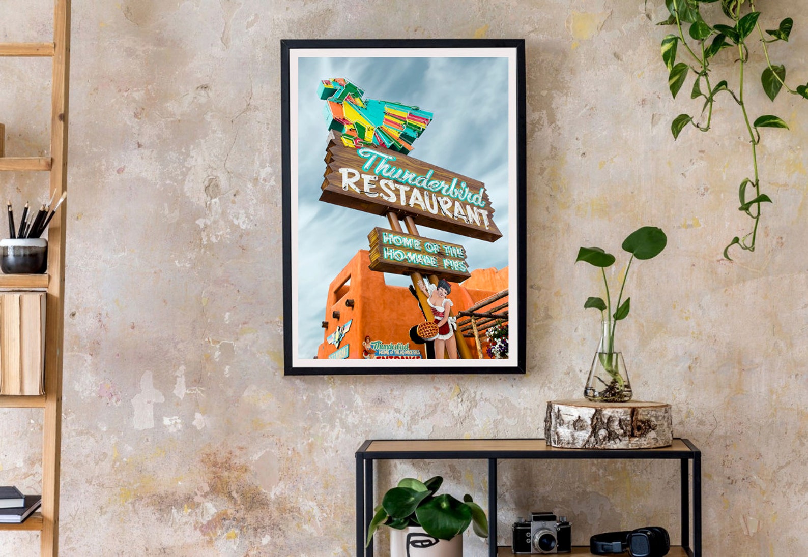 Thunderbird Restaurant Retro Roadside Vintage Neon Sign Mount Carmel ...