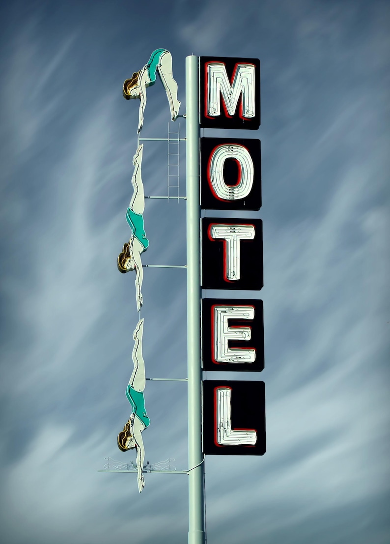 Starlite Motel Diving Lady, Mesa Arizona Vintage Neon Sign - Etsy