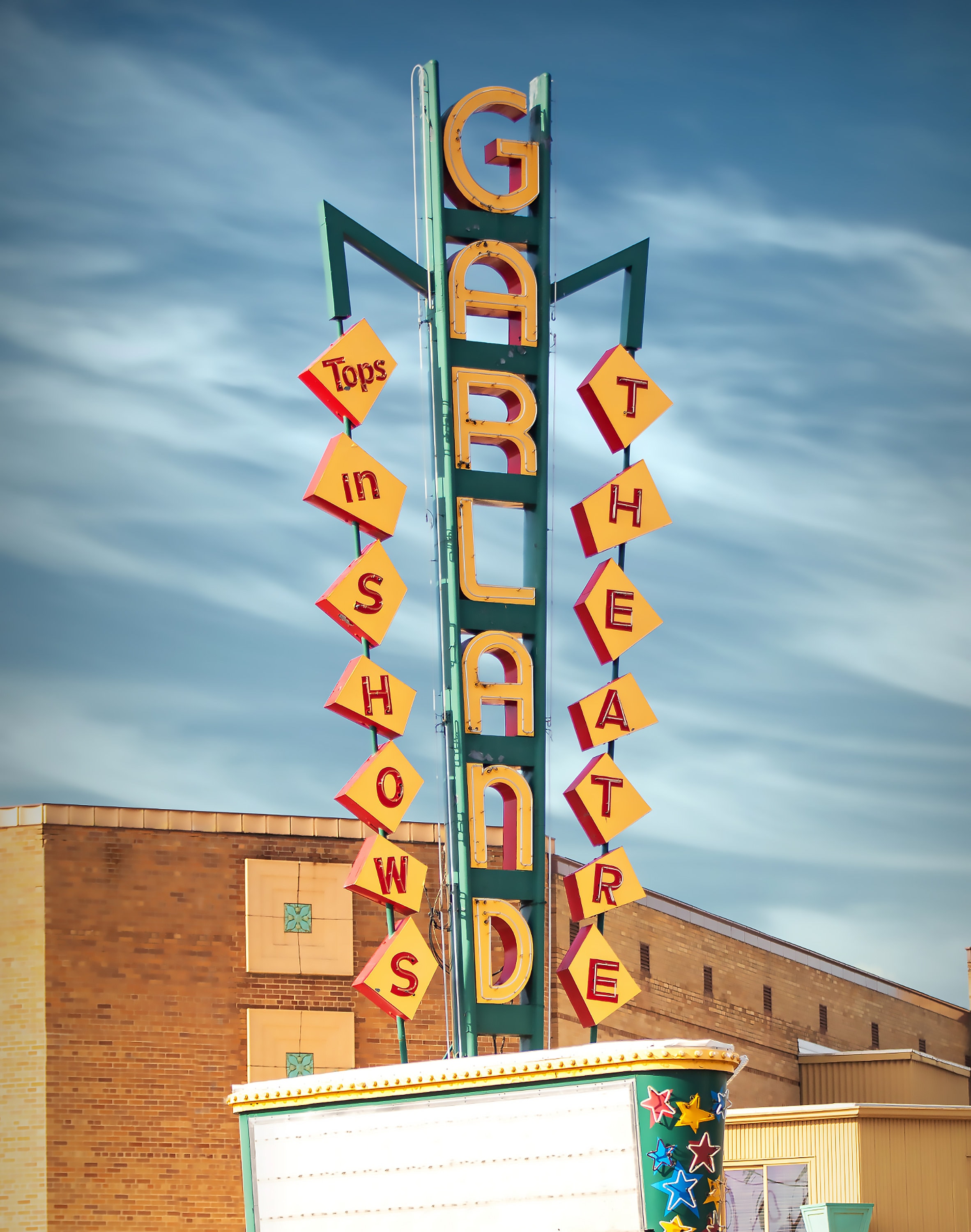 Garland Theatre Vintage Neon Sign, Spokane Washington - Etsy