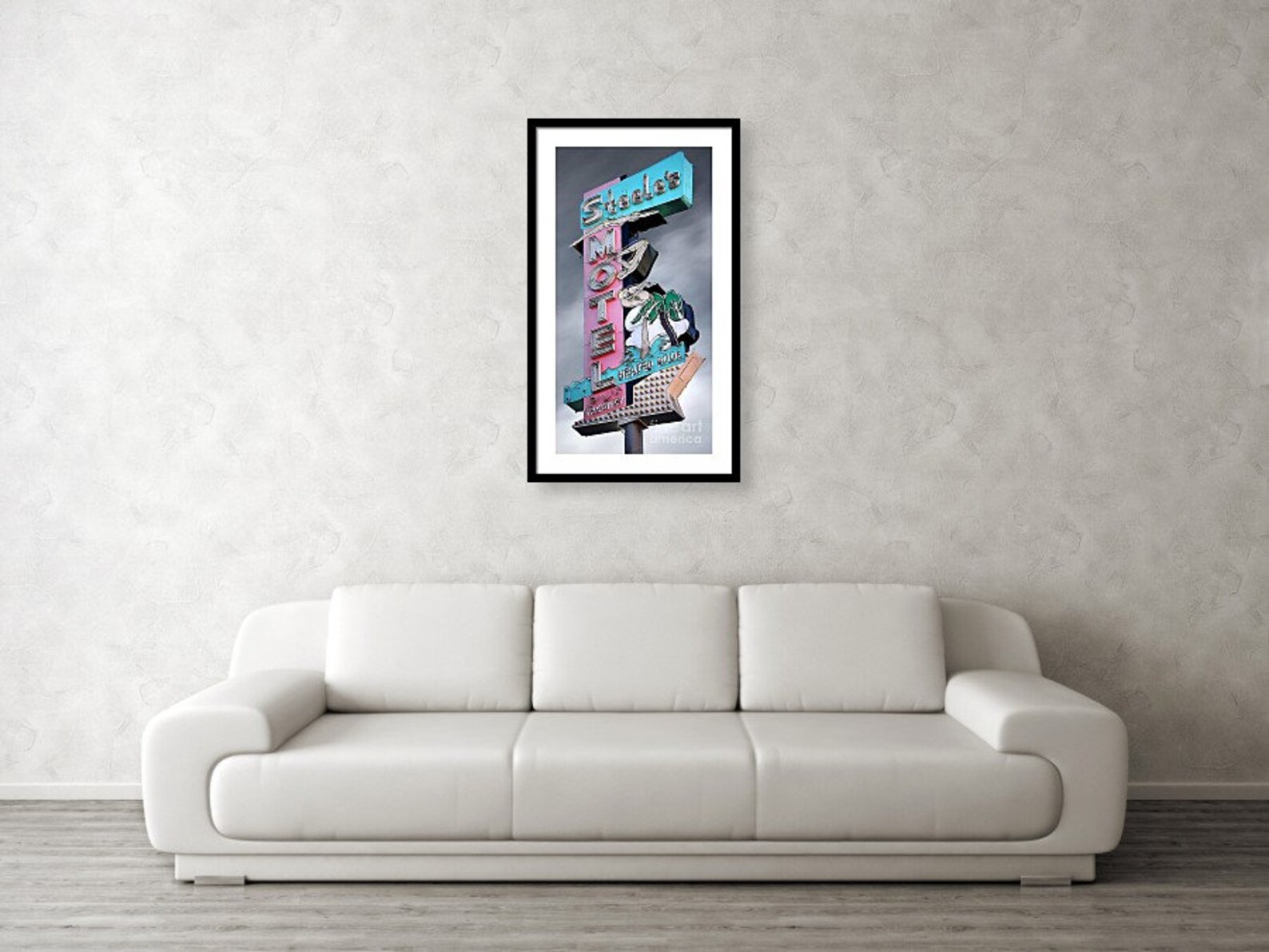 Steele's Motel | Vintage Neon Sign| Retro Roadside Route 66 | Vintage ...