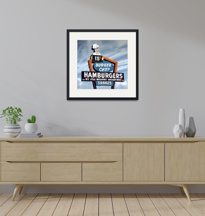 Burger Chef Hamburgers | Retro Roadside Diner | Vintage Neon Sign ...