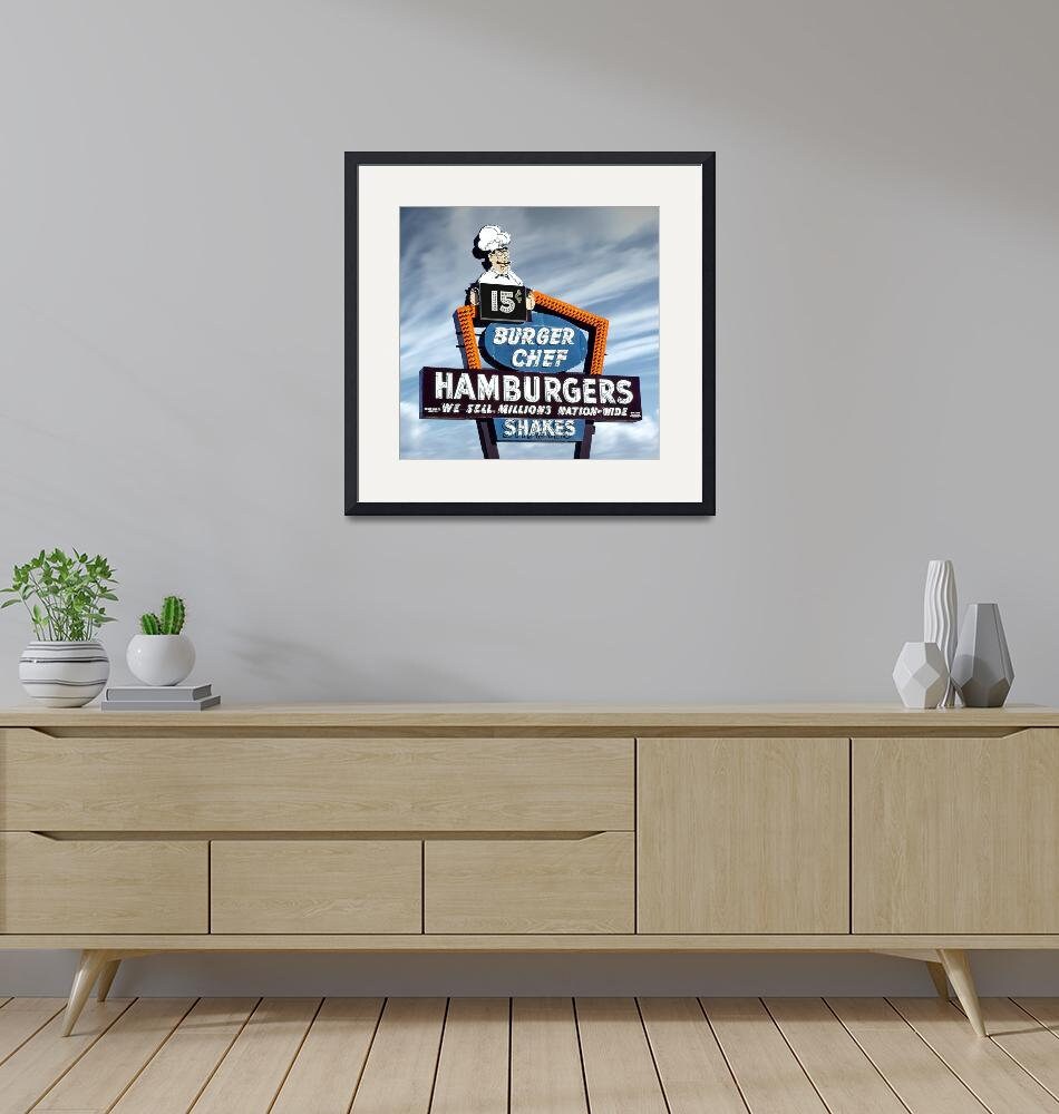 Burger Chef Hamburgers | Retro Roadside Diner | Vintage Neon Sign ...