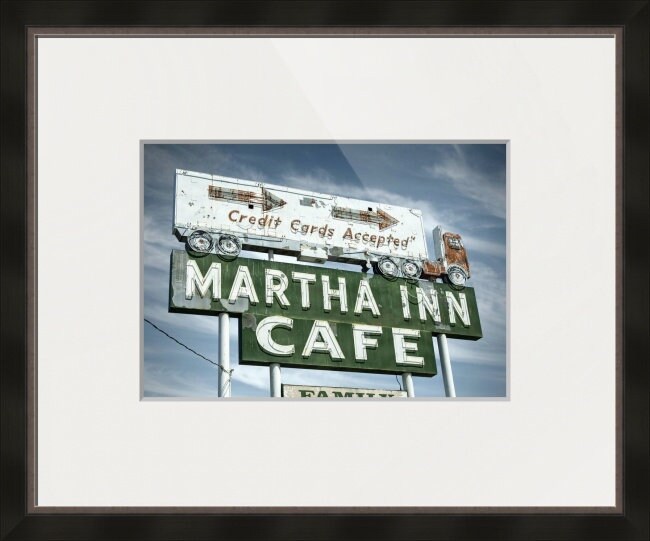 Martha Inn Cafe Retro Roadside Cafe Restaurant Vintage Neon Sign ...