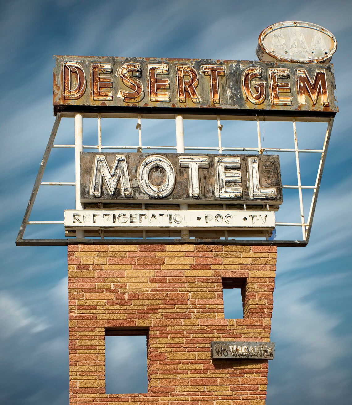 Desert Gem Motel Neon Sign | Retro Roadside Motel | Vintage Neon Sign ...