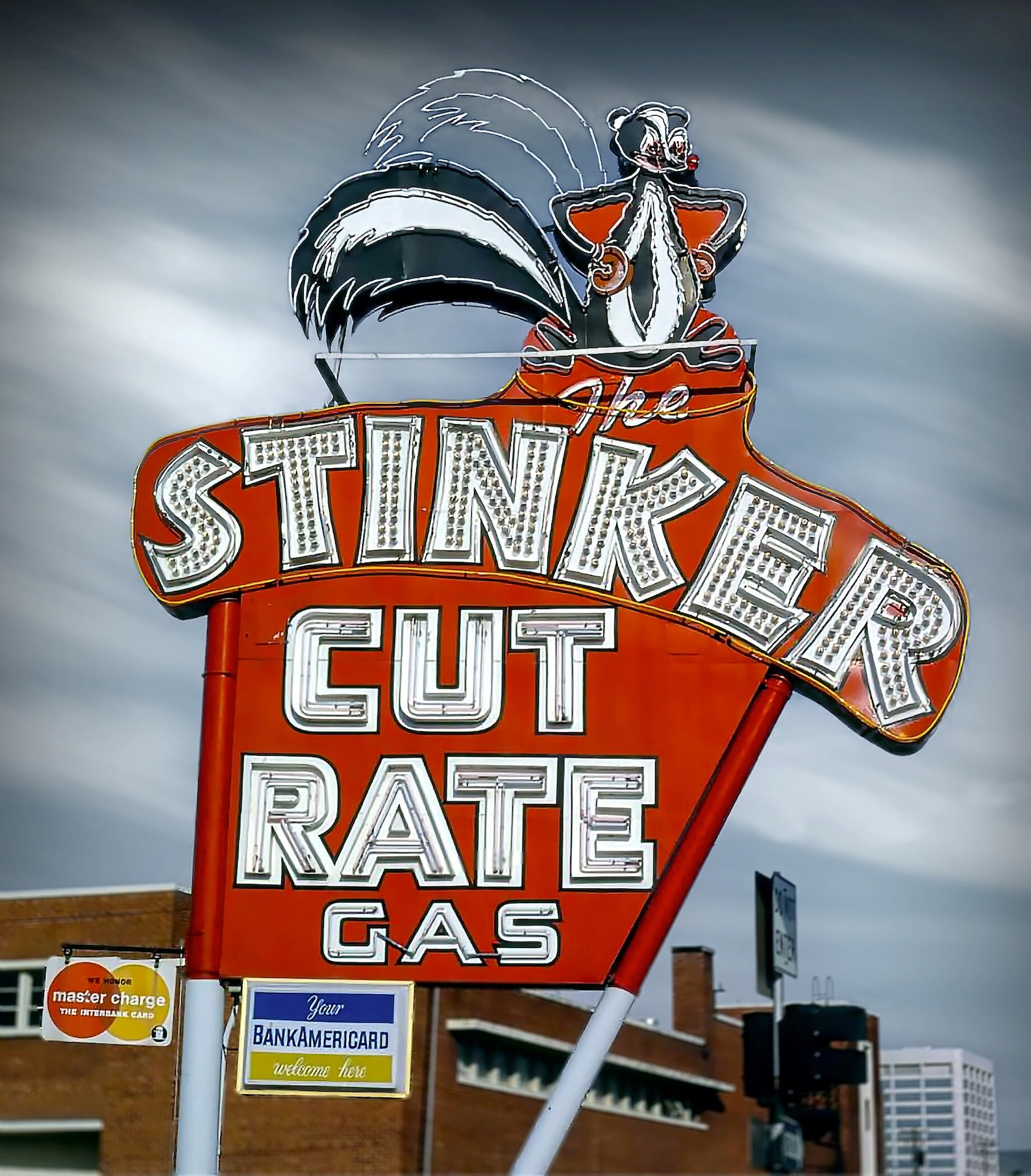 Stinker Gas Retro Roadside Vintage Neon Advertising Sign - Etsy