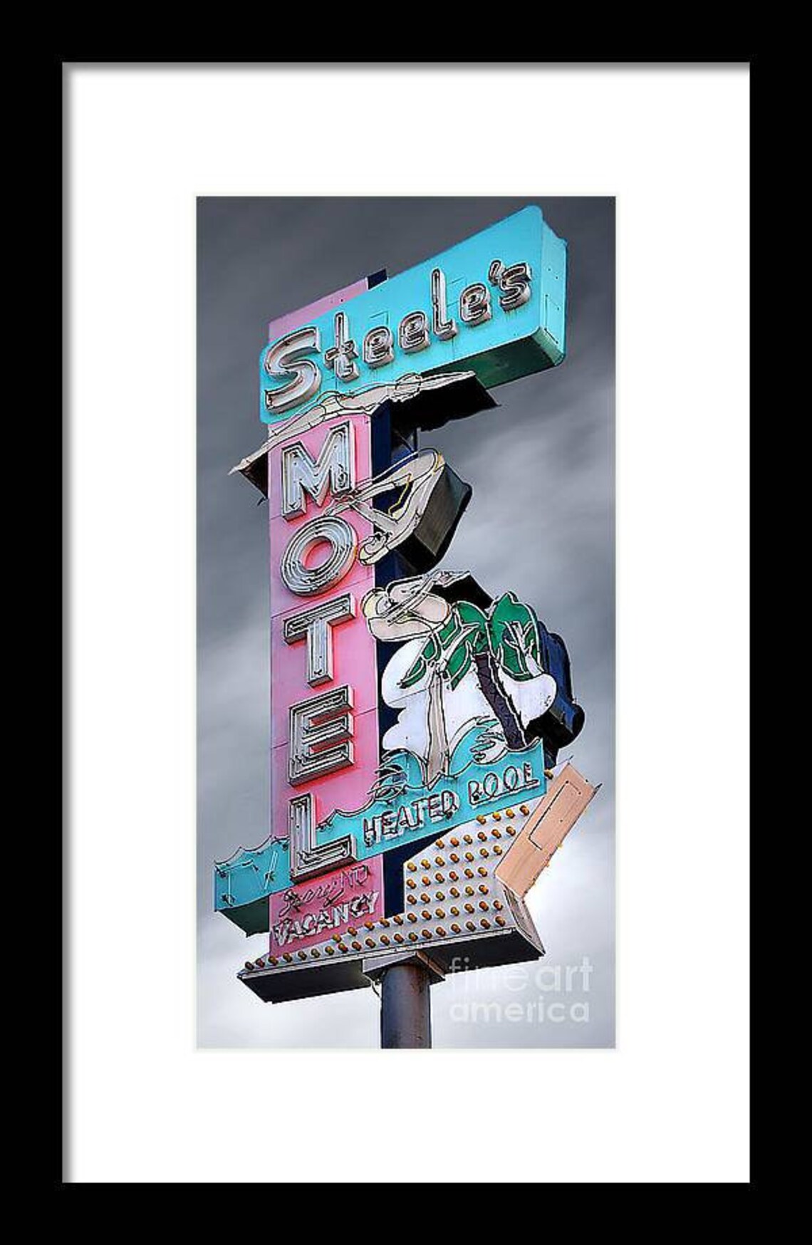 Steele's Motel Vintage Neon Sign Retro Roadside Route 66 Vintage Neon ...