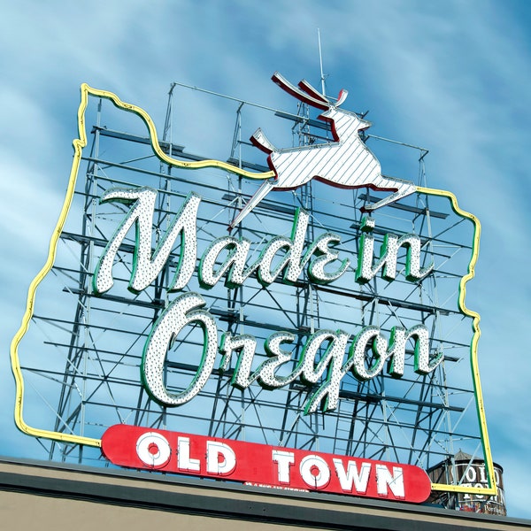 Made in Oregon Sign - Etsy