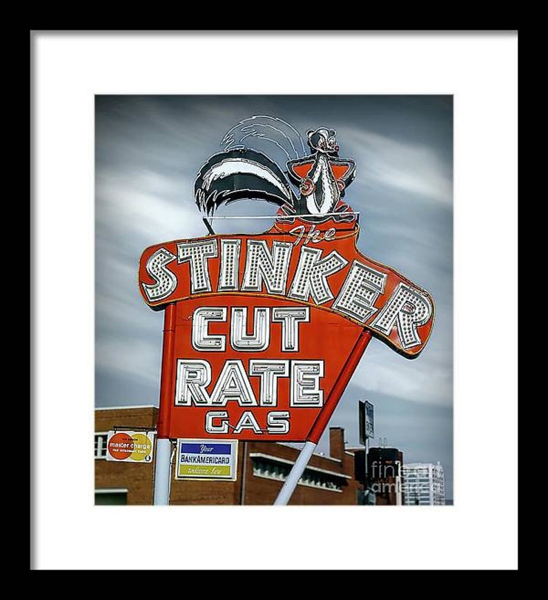 Stinker Gas | Retro Roadside | Vintage Neon Advertising Sign ...