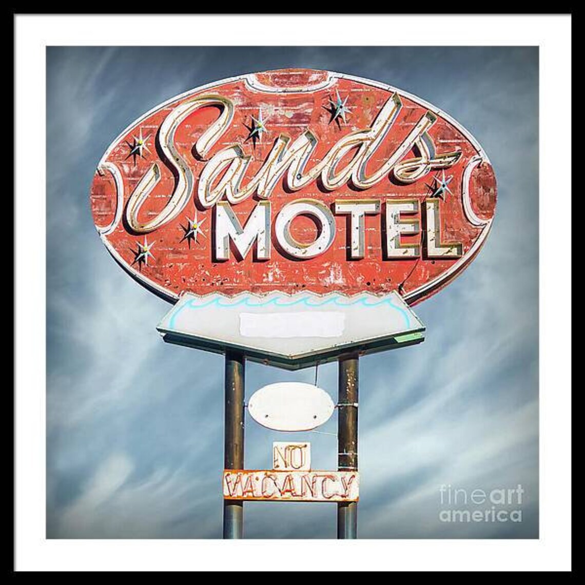 Sands Motel Sign Retro Roadside Route 66 | Vintage Neon Sign ...