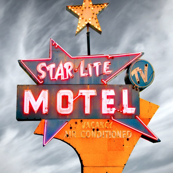 Neon Motel Sign - Etsy