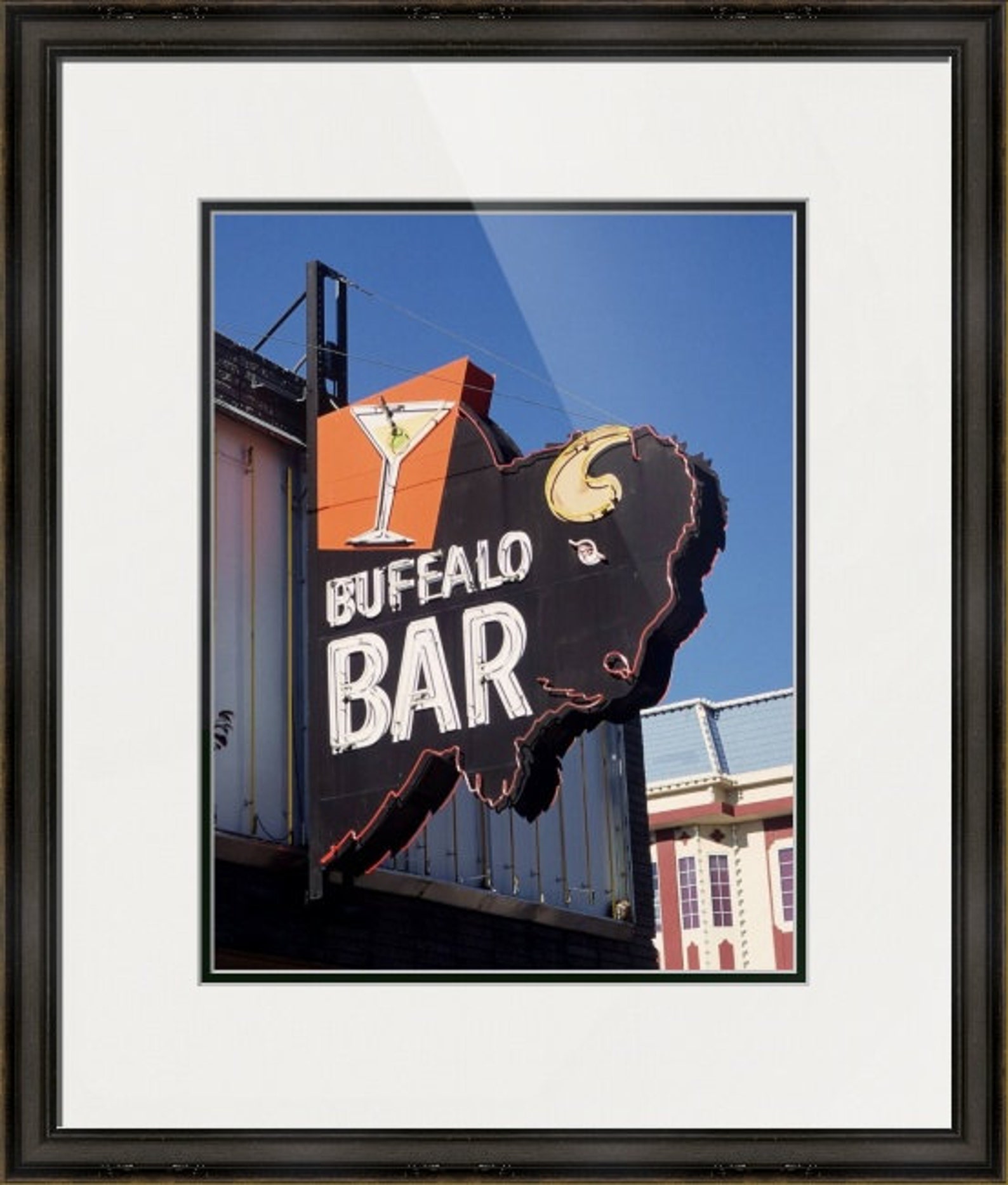 Buffalo Bar | Retro Roadside Bar | Vintage Neon Sign | Hotel Décor - Etsy