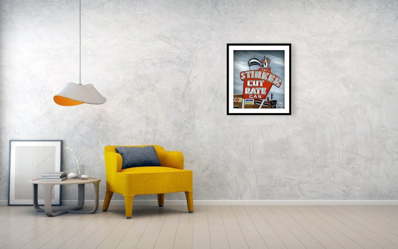 Stinker Gas Retro Roadside Vintage Neon Advertising Sign Restaurant ...