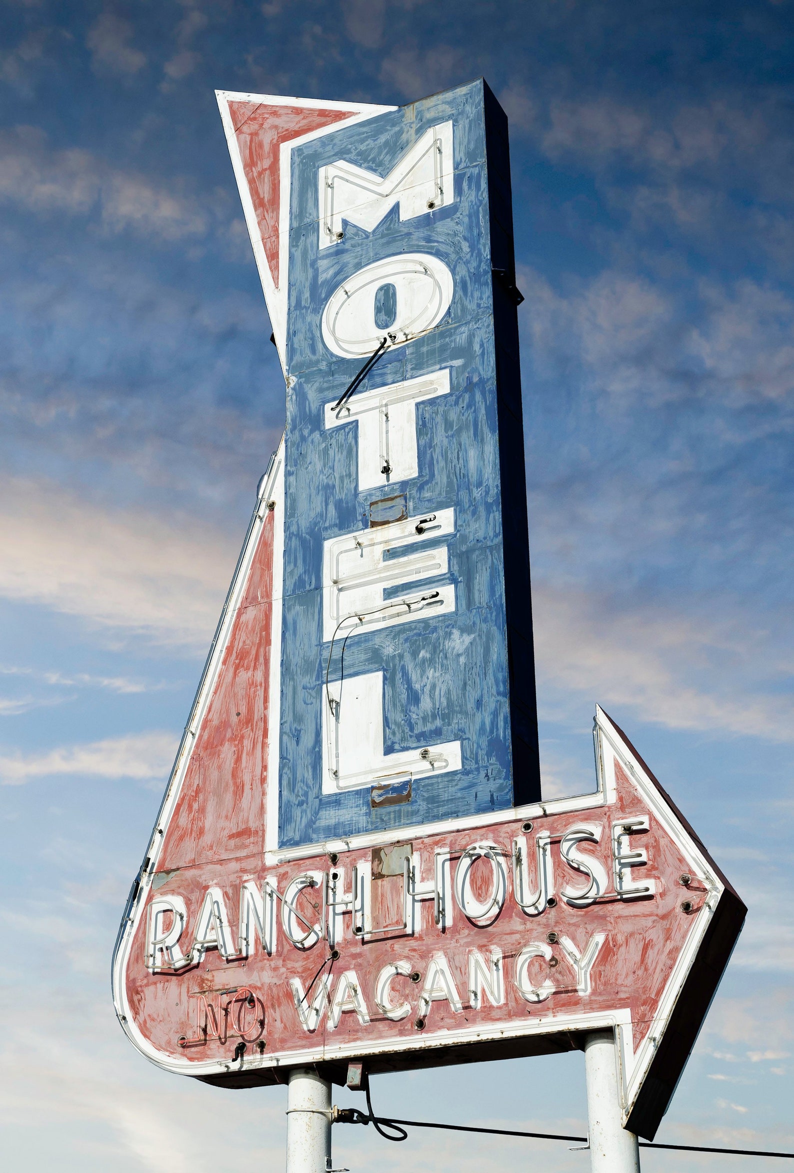 Ranch House Motel Retro Roadside Motel Vintage Neon Sign Restaurant ...