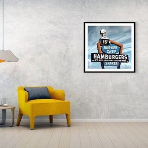 Burger Chef Hamburgers | Retro Roadside Diner | Vintage Neon Sign ...