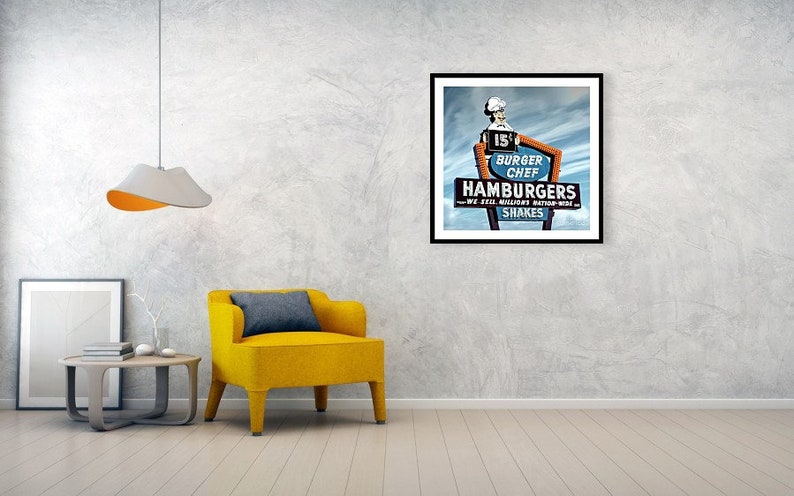 Burger Chef Hamburgers | Retro Roadside Diner | Vintage Neon Sign ...