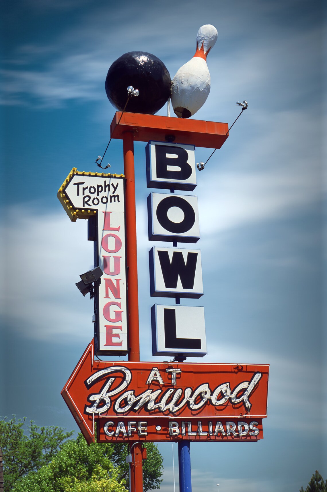Bowling Retro Roadside Bowling Ally Bar Lounge Vintage Neon Sign ...