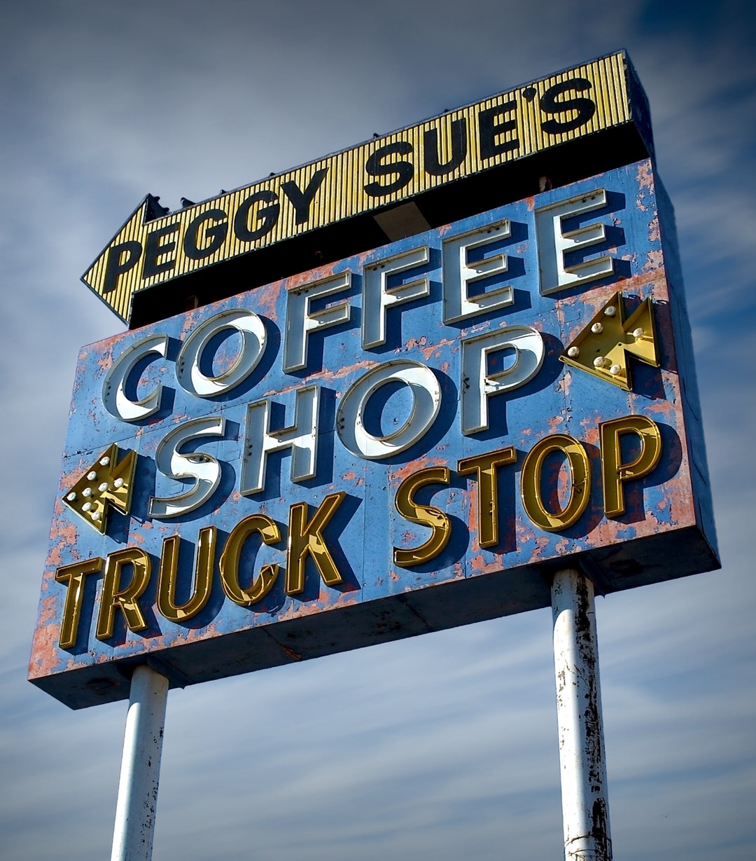 Peggy Sue's Coffee Shop Truck Stop: Retro Neon Sign Art - Etsy