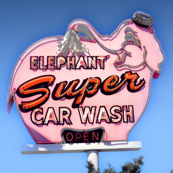 Lamp Post Bar Retro Roadside Route 66 Vintage Neon Sign Restaurant ...