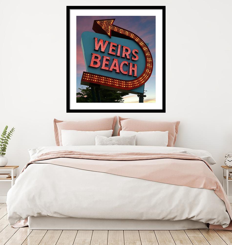 Weirs Beach Neon Sign, Laconia, New Hampshire - Etsy