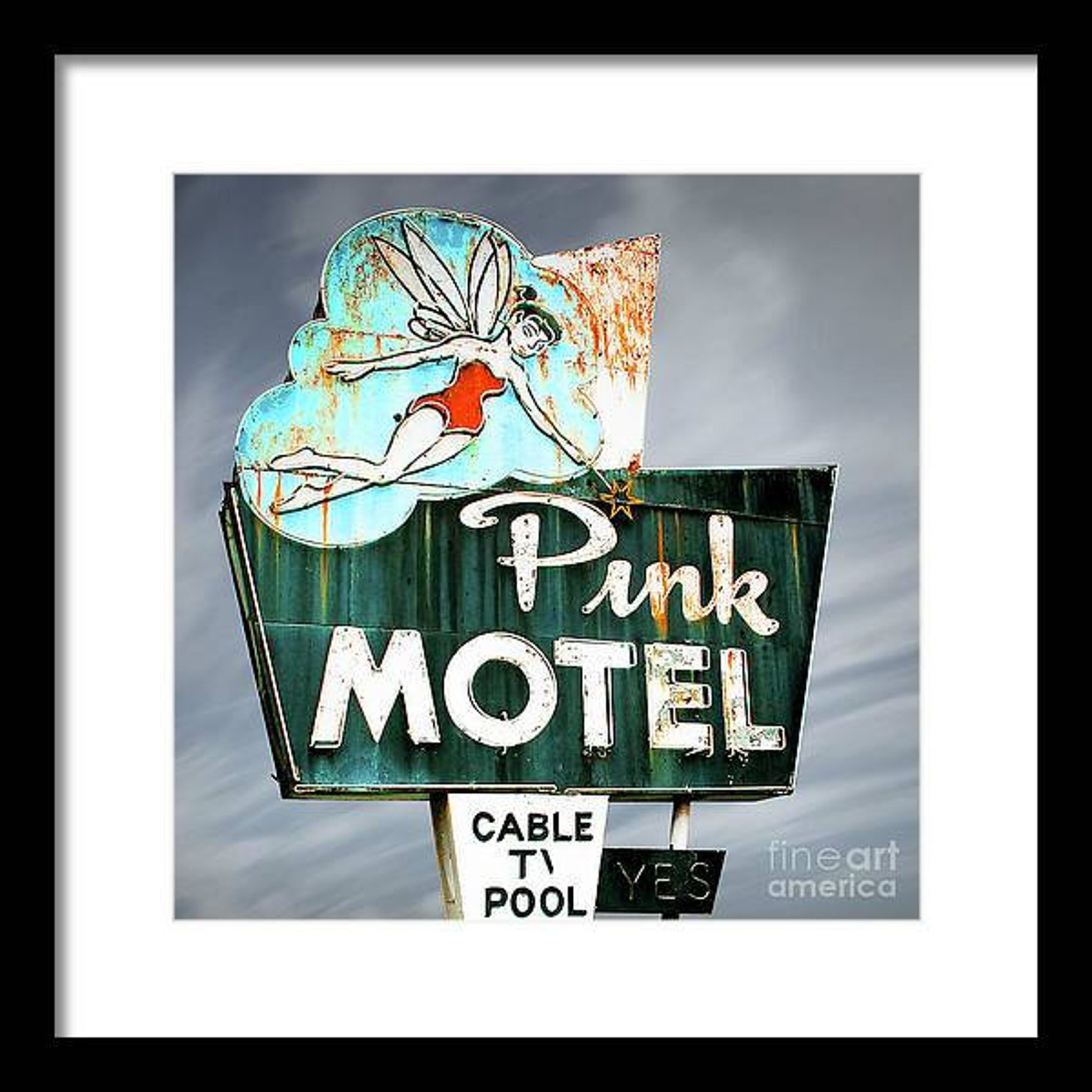 Pink Motel Vintage Neon Sign - Etsy